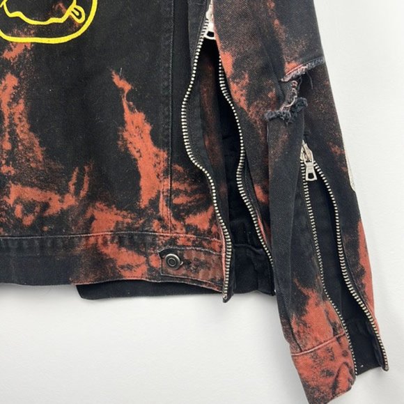 No Brand | Jackets & Coats | Rare Band Patch Bleached Out Distressed ...